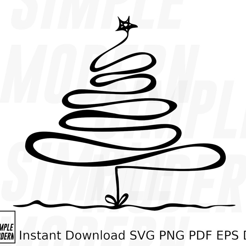 Swirl Tree Decal - Etsy