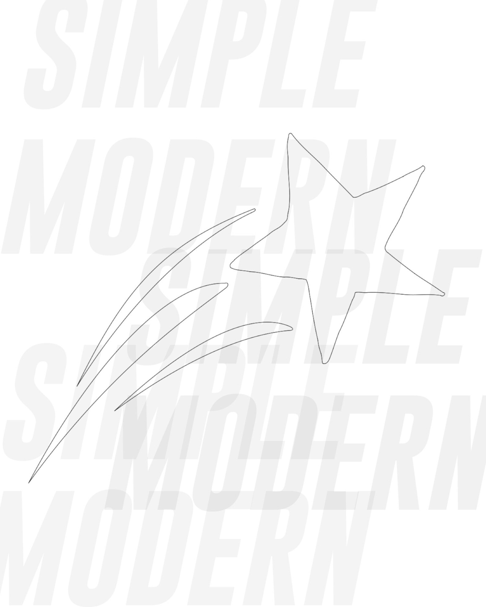 Hand Drawn Yellow Star SVG File, Star Clipart, Star Silhouette, Star ...