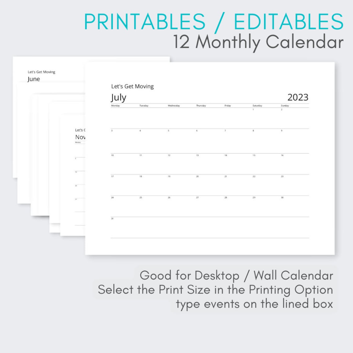 Custom Google Sheets Annual Calendar Template Reuse for Years 2024 2025 ...