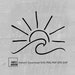 Hand-drawn Sun Wave SVG, Simple and Clean Line Drawing, Instant ...