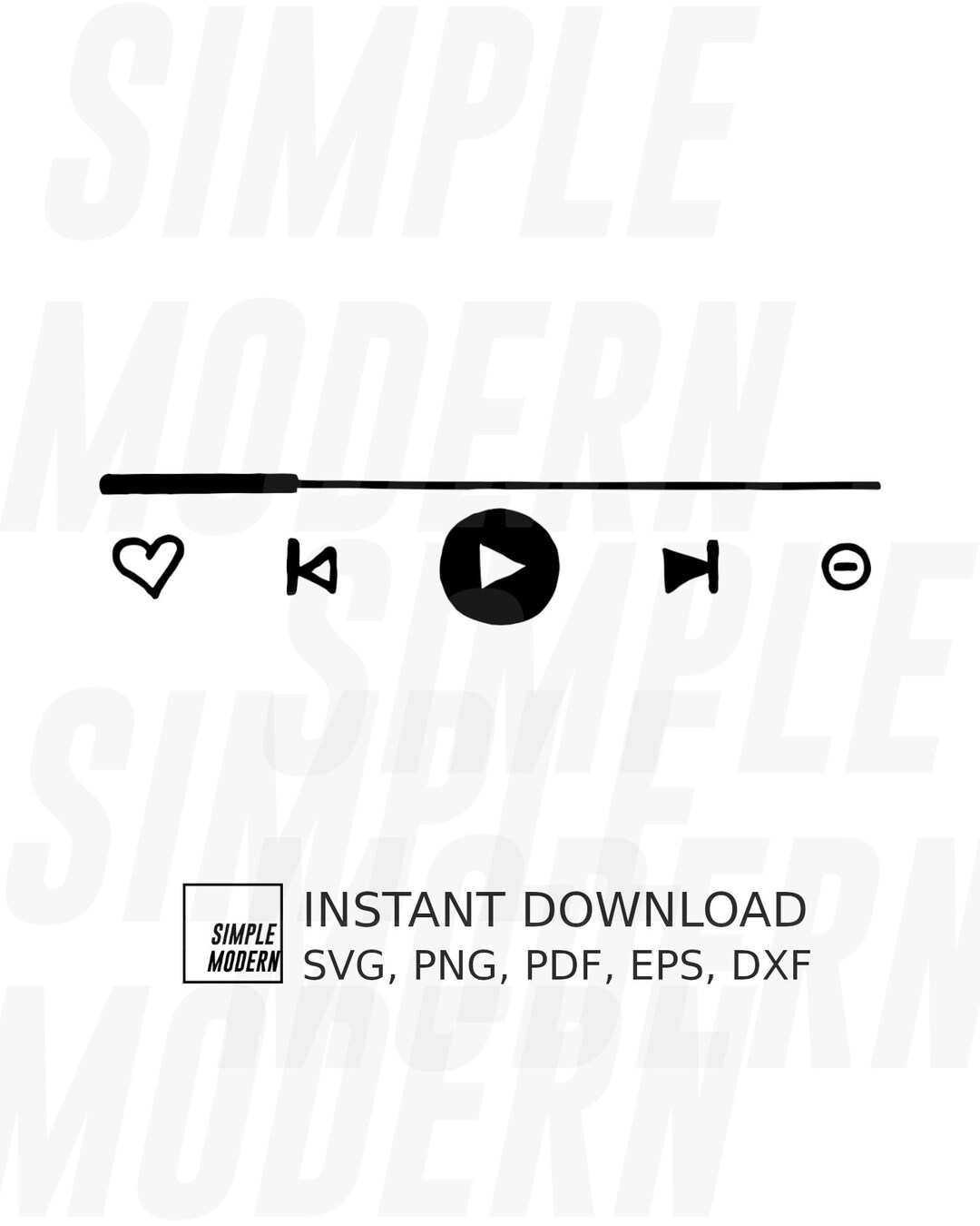 Music Player SVG Files for Cutting and Printable, Instant Digital ...