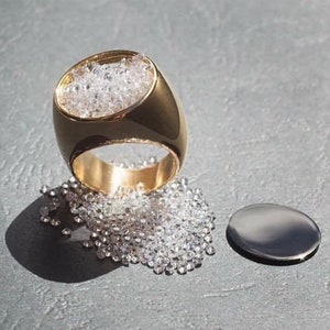 Hidden Compartment Ring | Secret Stash Jewelry | Statement Ring With ...