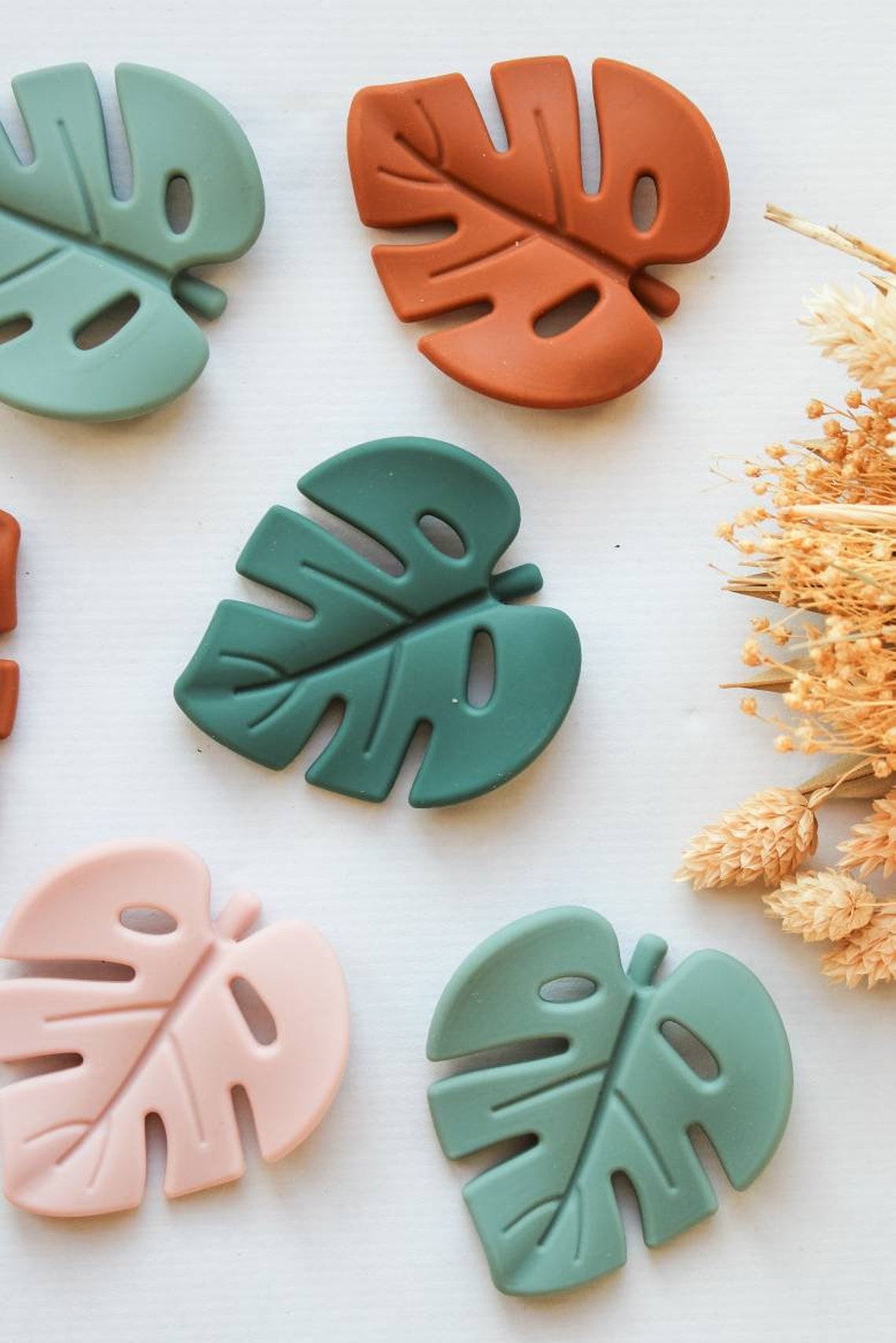Monstera Leaf Teether Leaf Teether Silicone Teether Baby - Etsy