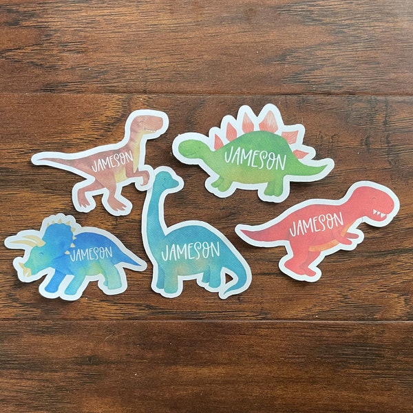 Dinosaur Labels - Etsy