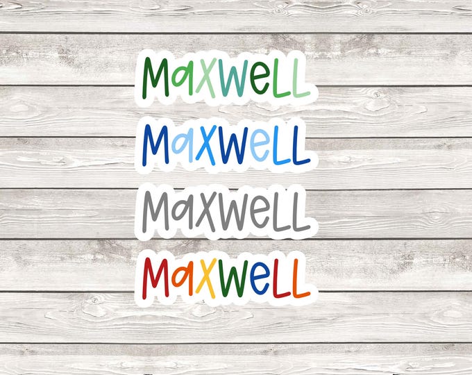 Personalized Custom Boys Name Water Resistant Label for Daycare, School ...