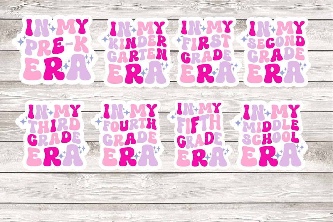 In My Era Sticker, Custom Teacher Sticker, Grade Eras Sticker for Girls ...