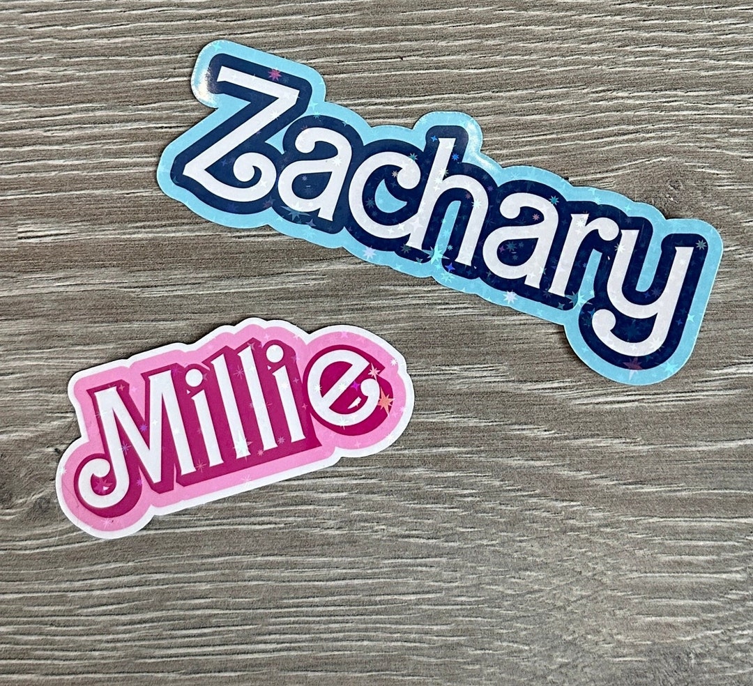 Personalized Holographic Name Sticker: Water Resistant Decal - Etsy