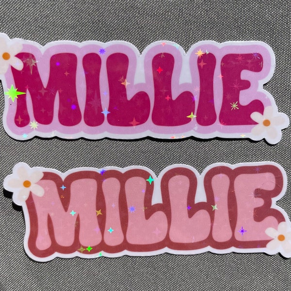 Girls Name Sticker - Etsy