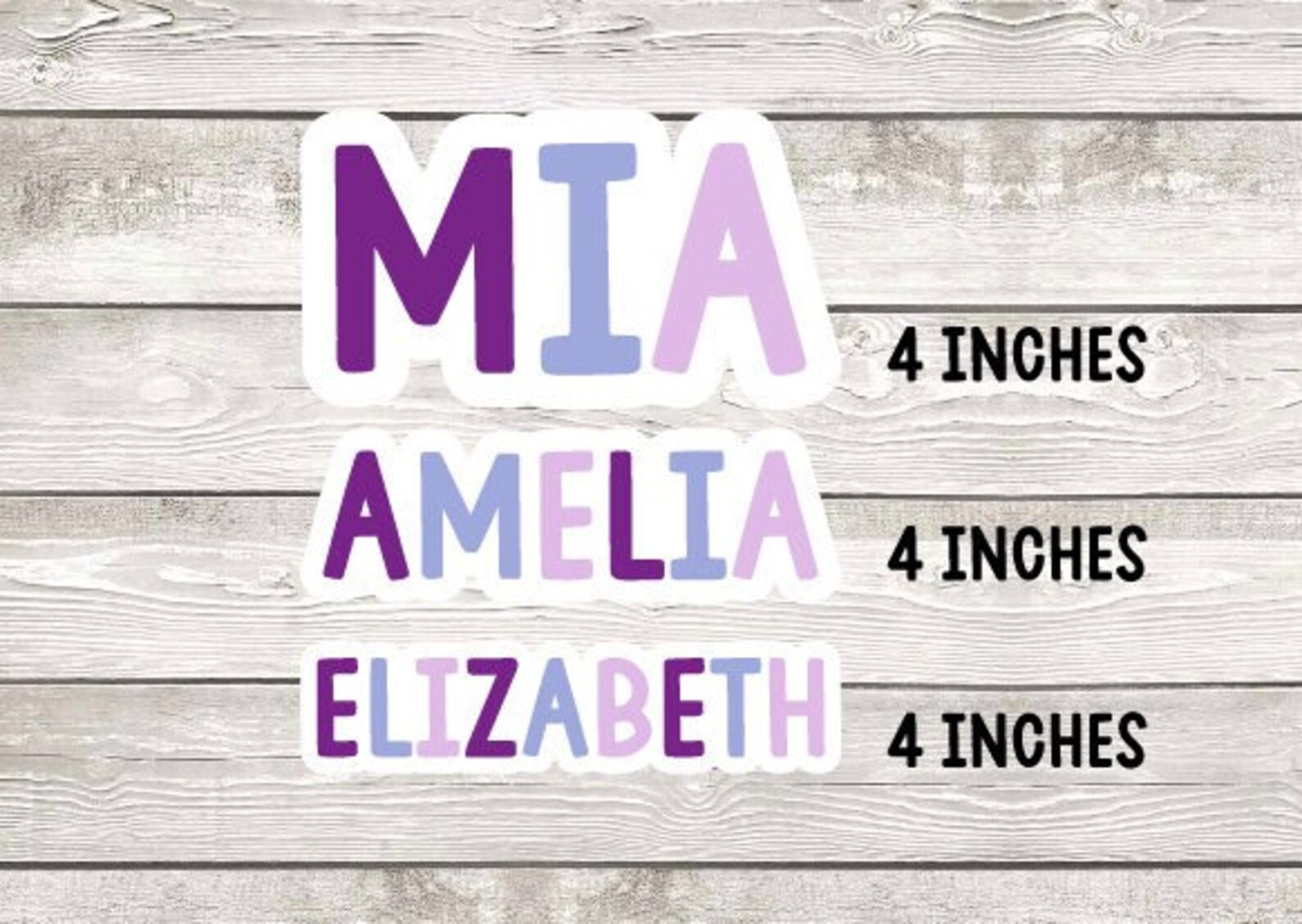 Personalized Rainbow Name Sticker: Cursive Decal for Water Bottle - Etsy
