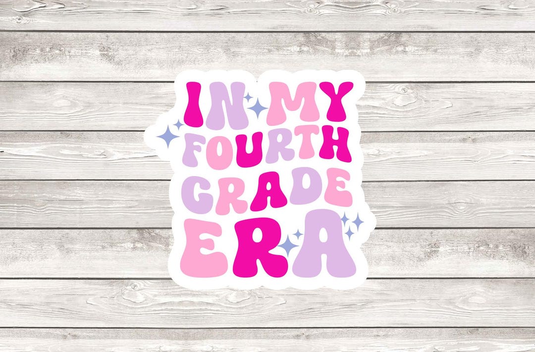 SVG PNG, in My Fourth Grade Era Digital File, Custom Teacher, Grade ...