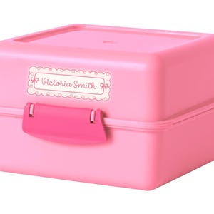 Preppy Coquette Pink School Supply Labels - Etsy