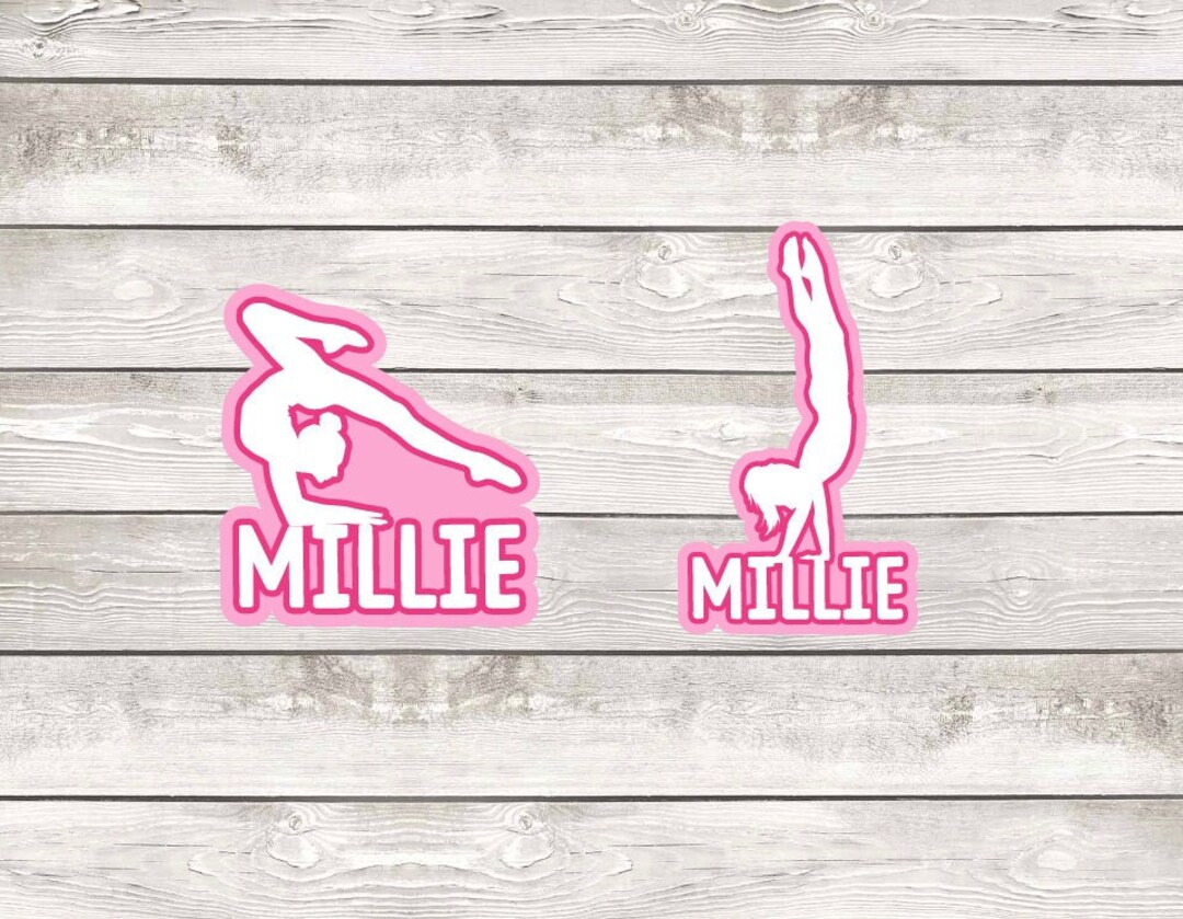 Personalized Gymnastics Acro Dance Sticker - Etsy