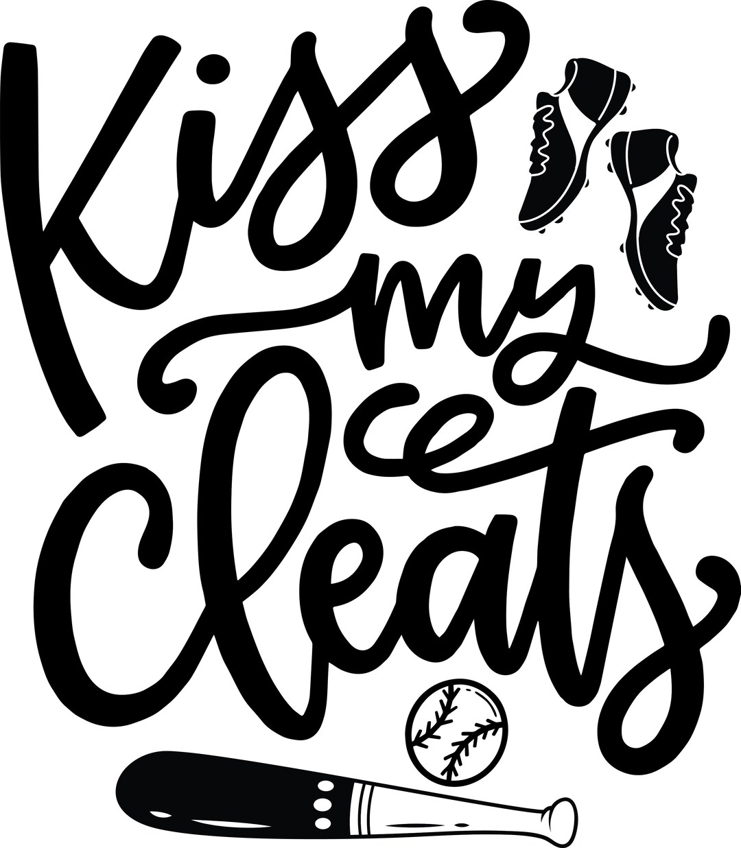 Kiss My Cleats Cut File / Cricut / Silhouette - Etsy