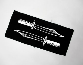 Guillotine/occult Patch/ Long Sew on Patch/ Back Patch/ | Etsy