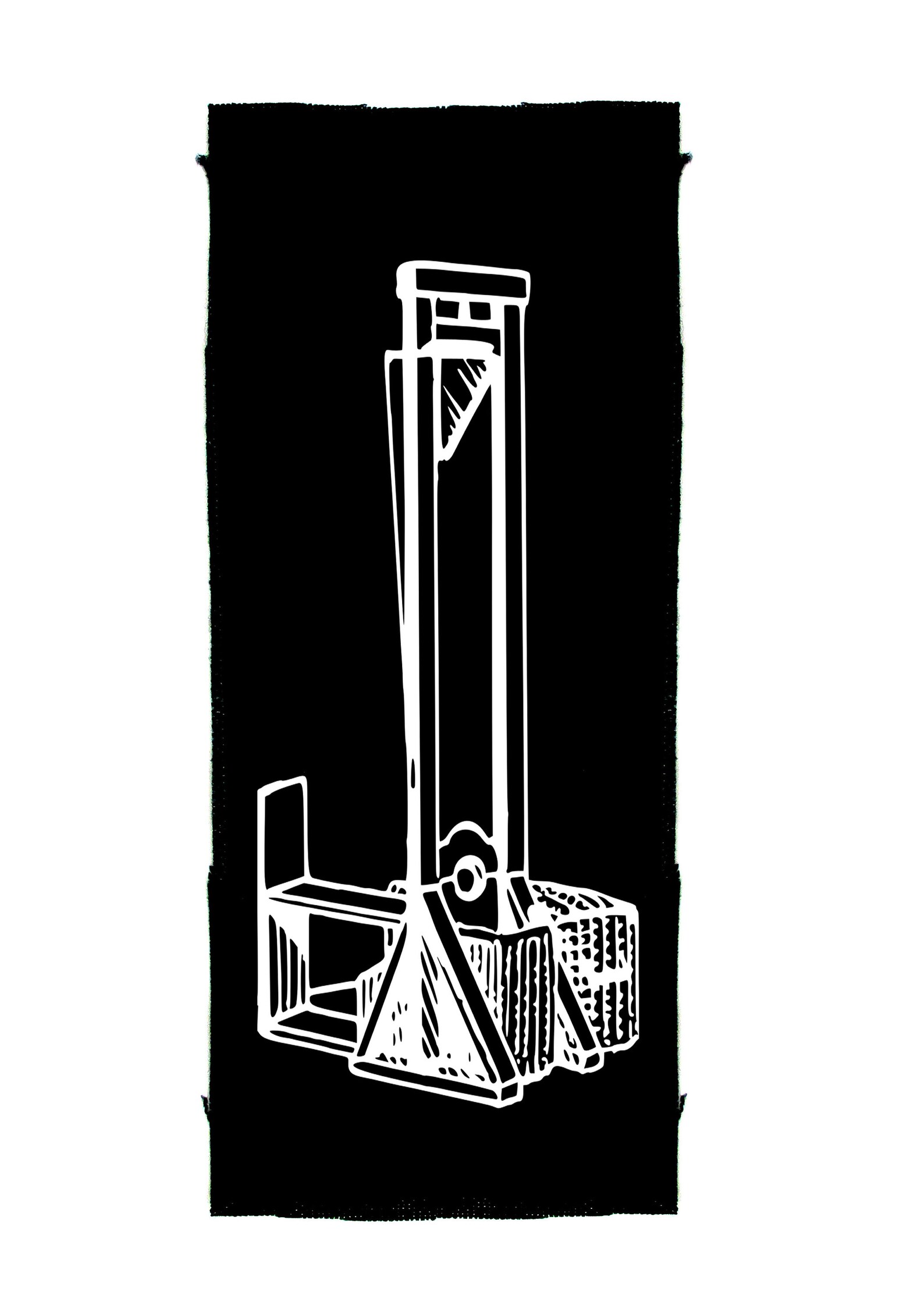 Guillotine/occult Patch/ Long Sew on Patch/ Back Patch/ - Etsy