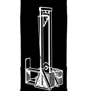 Guillotine/occult Patch/ Long Sew on Patch/ Back Patch/ Occultism ...