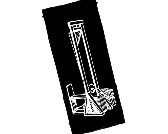 Guillotine/occult Patch/ Long Sew on Patch/ Back Patch/ Occultism ...