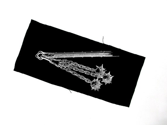 Triple Mace/occult Patch/ Long Sew on Patch/ Back Patch/ | Etsy