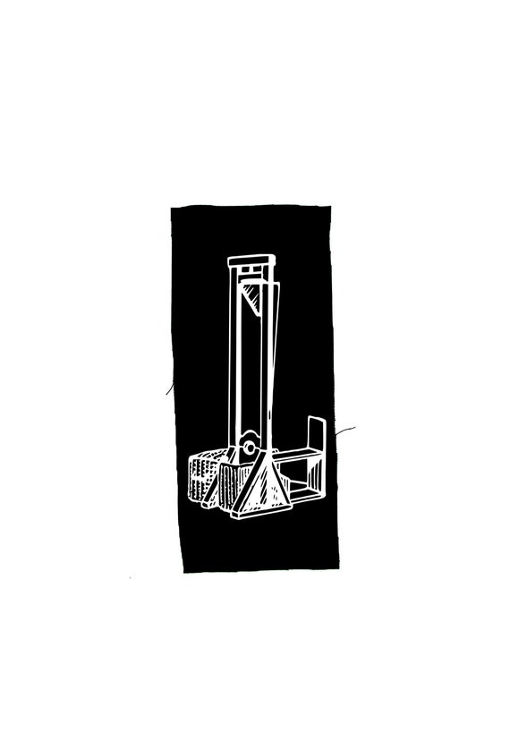 Guillotine/occult Patch/ Long Sew on Patch/ Back Patch/ | Etsy