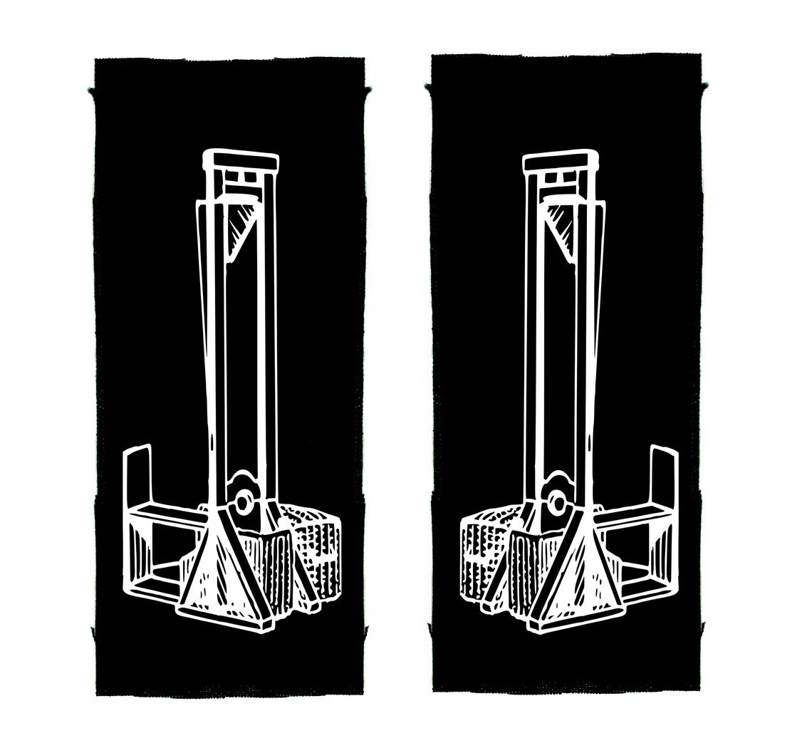 Guillotine/occult Patch/ Long Sew on Patch/ Back Patch/ - Etsy