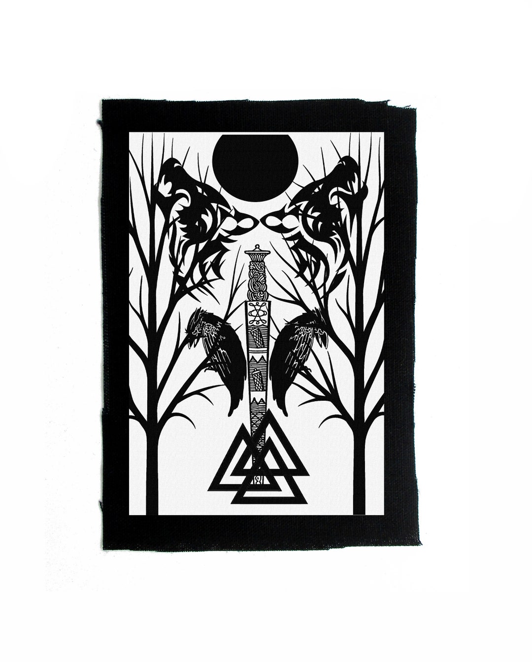 Odin/ Multiple Sizes/ Viking Patch/ Occult Patch/ Large Sew on Patch ...