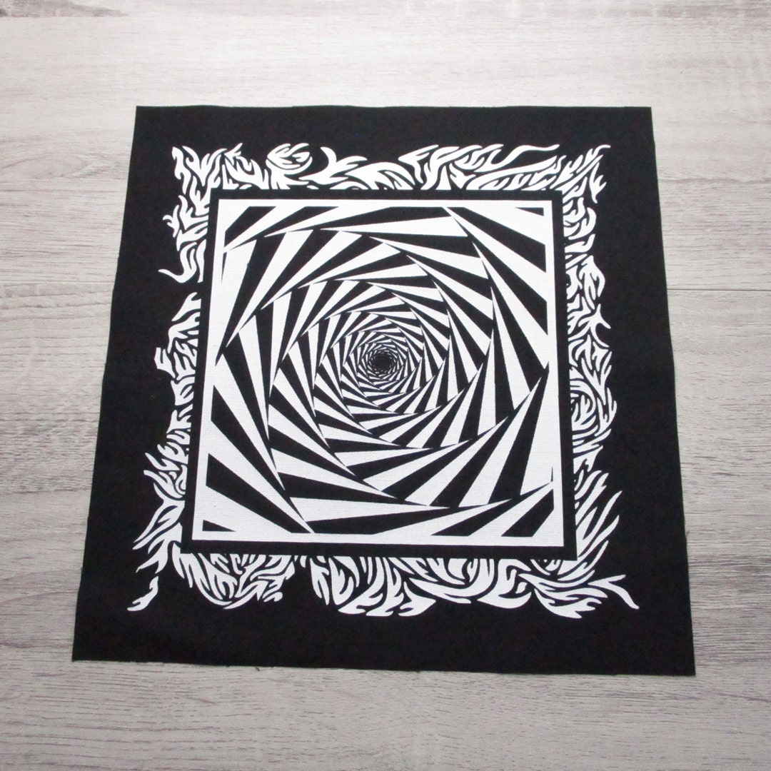 Psychedelic Fire/multiple Sizes/ Occult Patch/ Large Sew on Patch/ Back ...