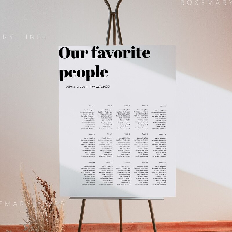Magnet Seating Chart - Etsy