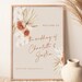 Burnt Orange Boho Welcome Sign Template, Pampas Grass Wedding Welcome ...