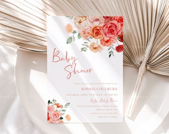 Coral Baby Shower - Etsy