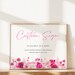 Hot Pink Custom Sign Template, Blush Bubblegum Pink Floral Custom Signs ...
