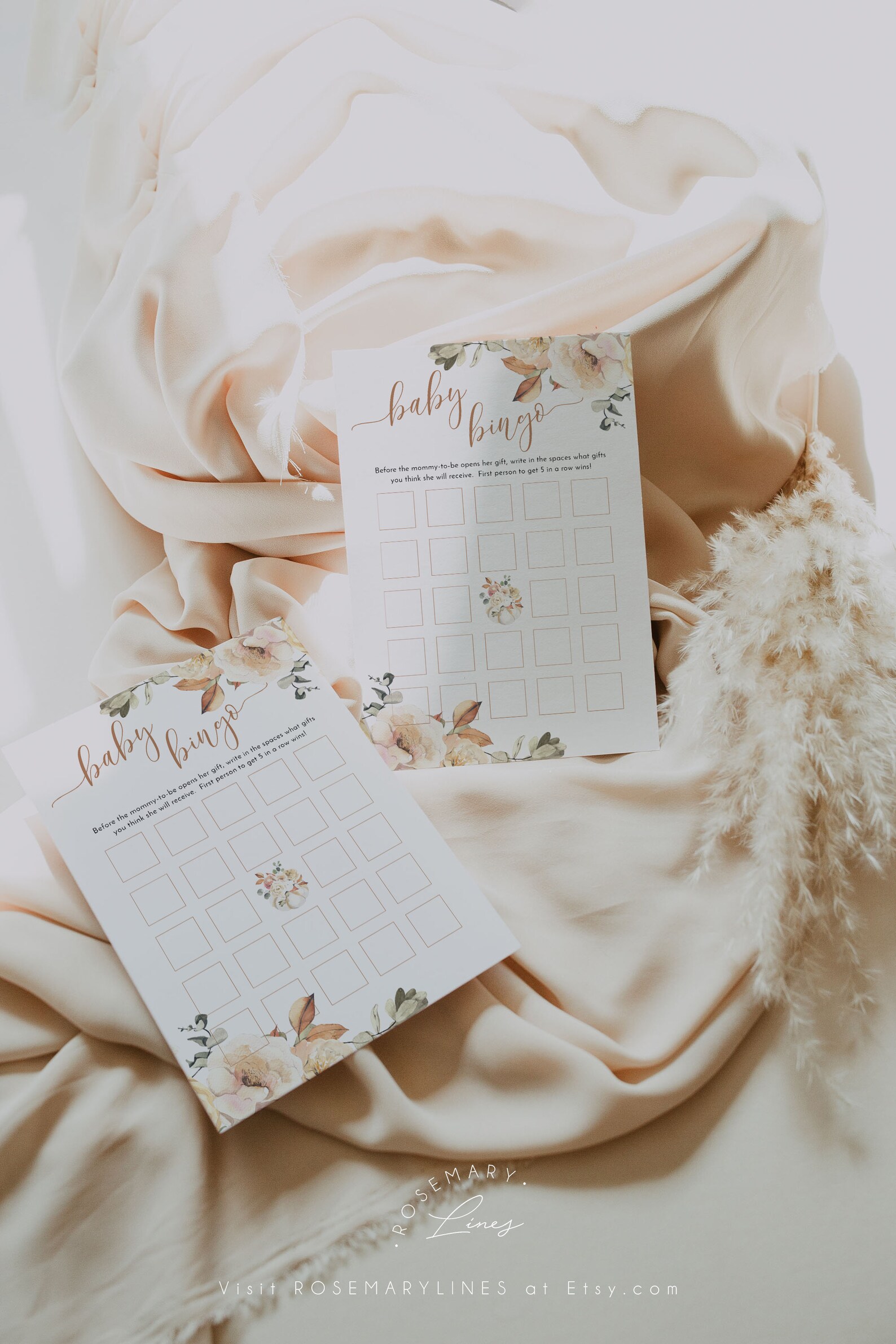 Fall Baby Shower Bingo Baby Bingo Baby Shower Game Card | Etsy