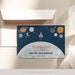 Outer Space Birthday Thank You Card Template, Galaxy Solar System Thank ...
