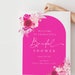 Hot Pink Bridal Shower Welcome Sign Template, Blush Bubblegum Pink ...
