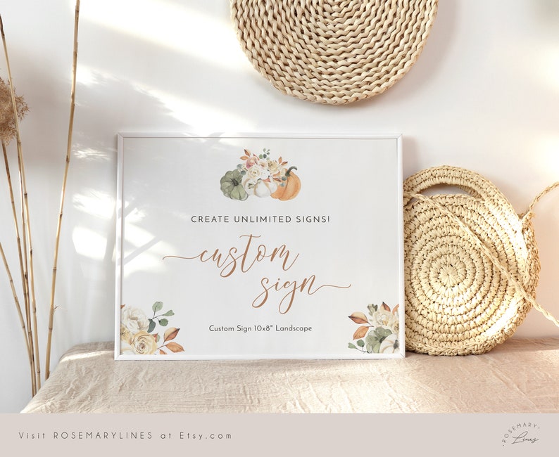 Fall Custom Signs Pumpkin Personalized Sign Autumn Leaves - Etsy