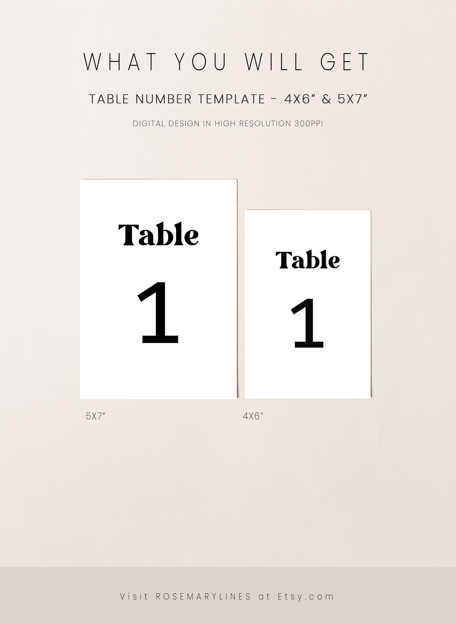 Modern Retro Table Number Template Boho 70's Wedding - Etsy