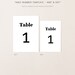 Modern Retro Table Number Template Boho 70's Wedding - Etsy