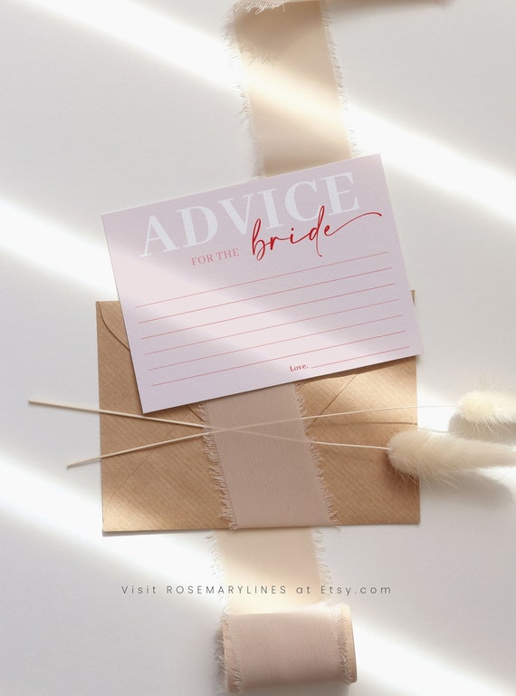 Red and Pink Advice Card Hot Pink Advice Card Template Red - Etsy