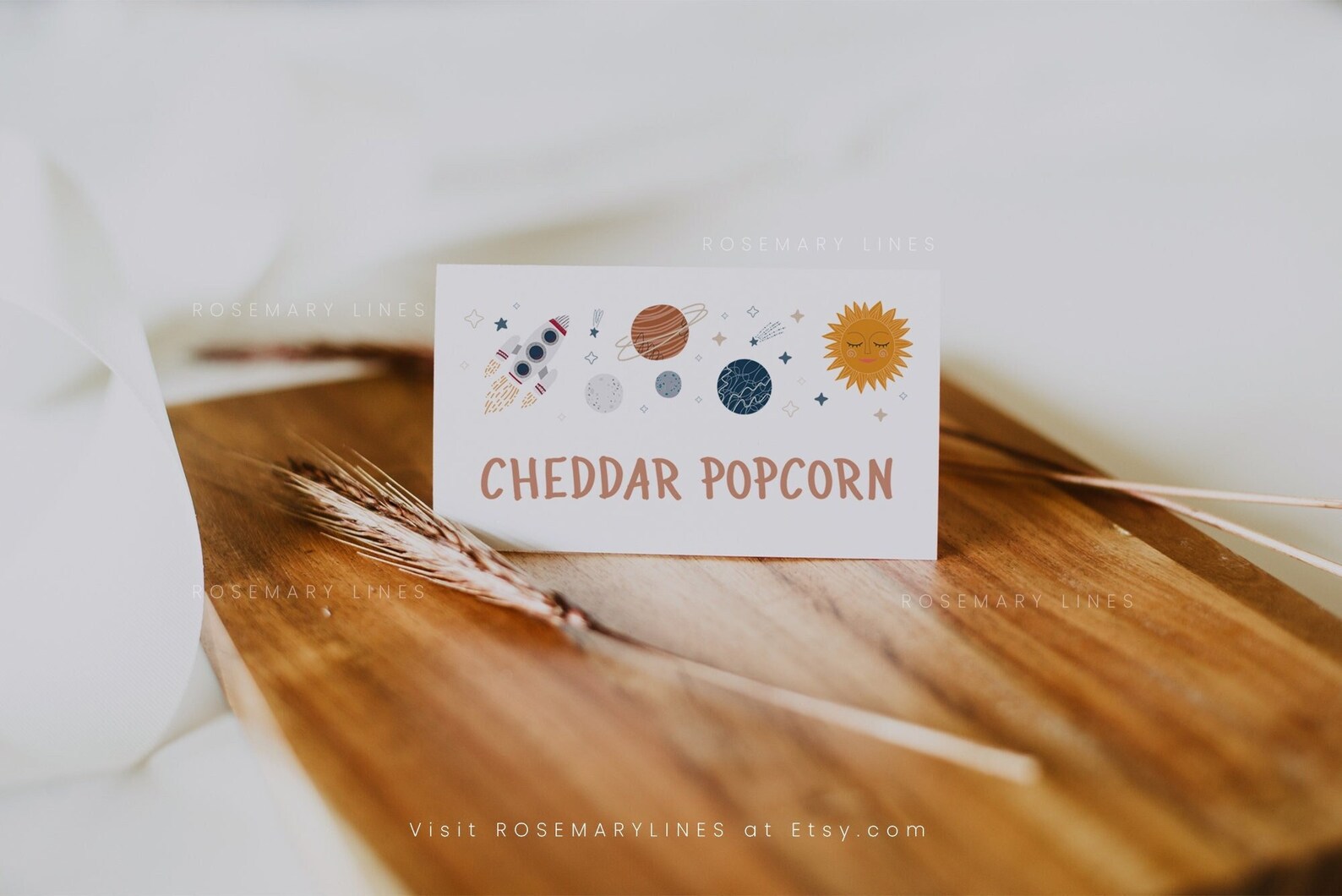 Outer Space Food Labels Galaxy Solar System Buffet Card - Etsy