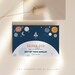 Outer Space Birthday Thank You Card Template, Galaxy Solar System Thank ...