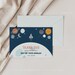 Outer Space Birthday Thank You Card Template, Galaxy Solar System Thank ...