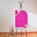 Hot Pink Bridal Shower Welcome Sign Template, Blush Bubblegum Pink ...
