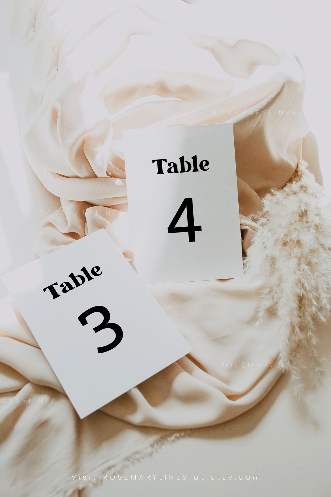 Modern Retro Table Number Template Boho 70's Wedding - Etsy