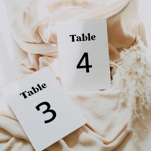 Modern Retro Table Number Template Boho 70's Wedding - Etsy