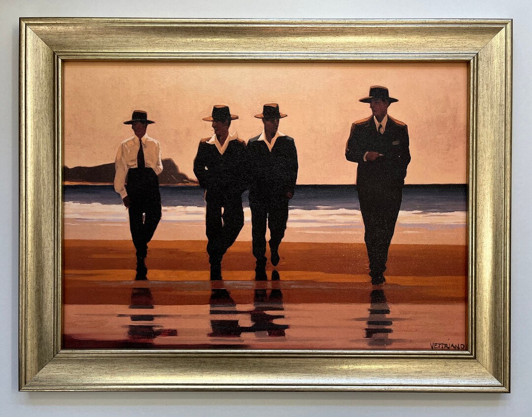 Jack Vettriano The Billy Boys Framed Canvas Effect 55cm x 42cm Art ...