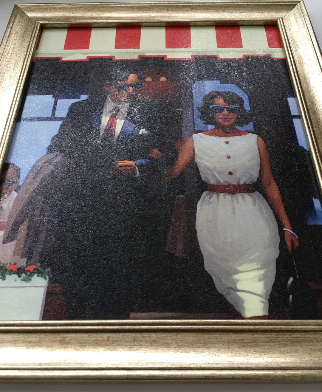 Jack Vettriano Lunchtime Lovers Framed Canvas Effect 51cm X 44cm Art ...