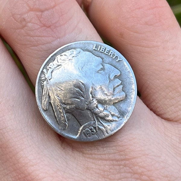 Buffalo Coin Ring - Etsy
