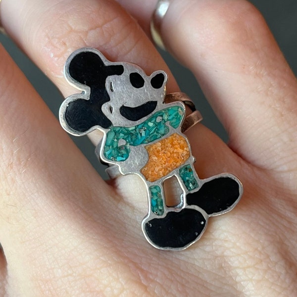 Mickey Mouse Ring Native American - Etsy