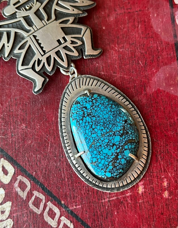 Vintage Native American Hopi Sterling Silver & Spider… - Gem