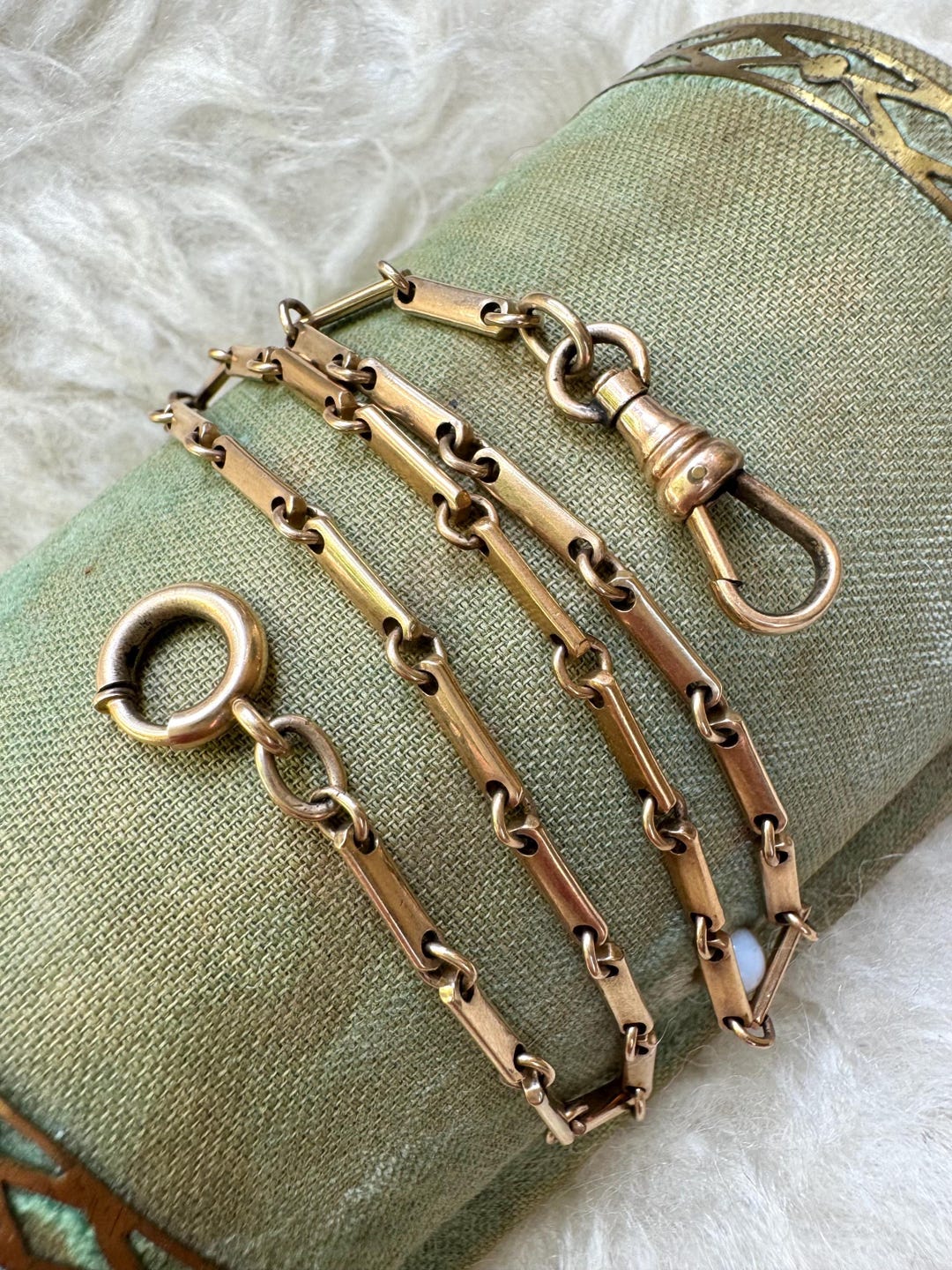 Antique Gold Filled Watch Chain - Etsy