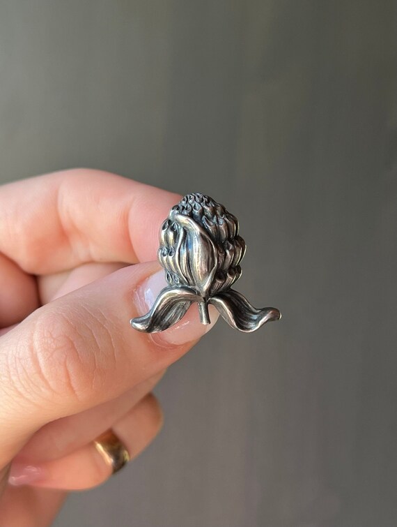 Antique Victorian Sterling Silver Magnolia Tree Seed … - Gem